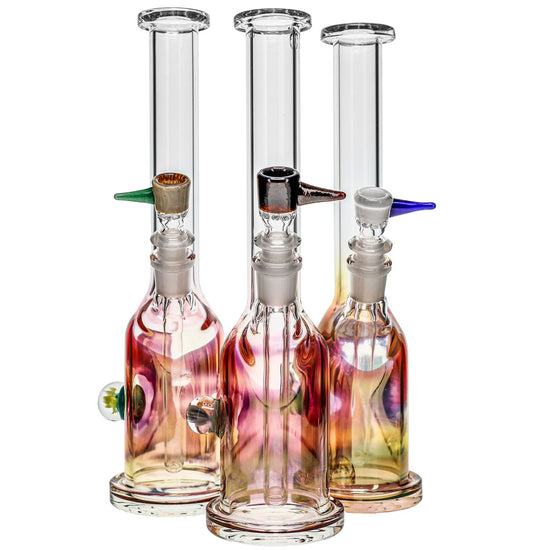 Ben Wilson Fumed Straight Tube Bong | Bong with Built In Screen Bowl