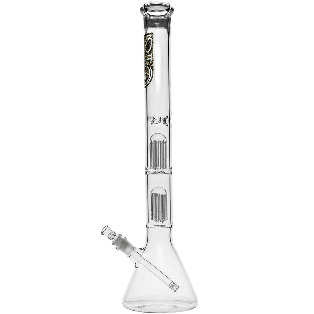 22-inch Double 10-Arm Beaker Bong by BIO Glass