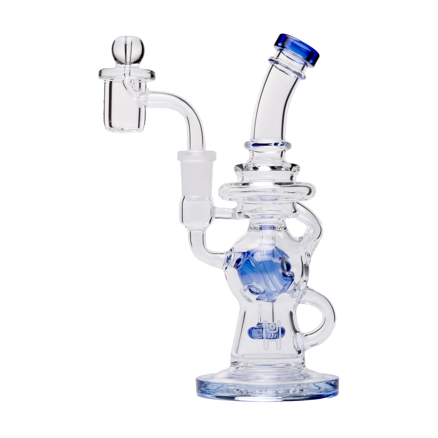 Human Grade Glass 7" Swiss Perc Dab Rig | Built-In Reclaim – Aqua Lab ...