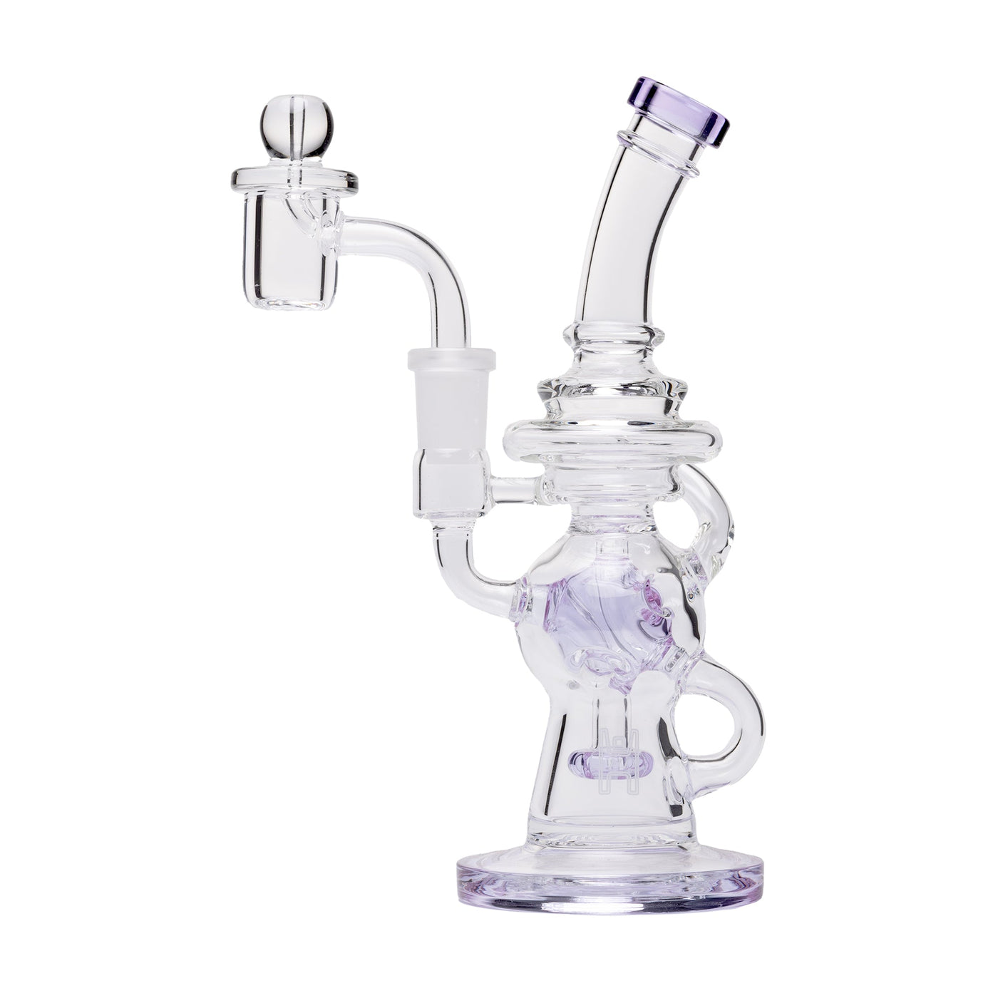 Human Grade Glass 7" Swiss Perc Dab Rig | Built-In Reclaim – Aqua Lab ...