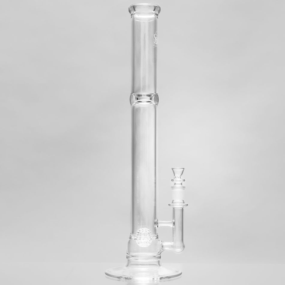 Straight Tube Lace-Sphere Bongs by Seed of Life Glass