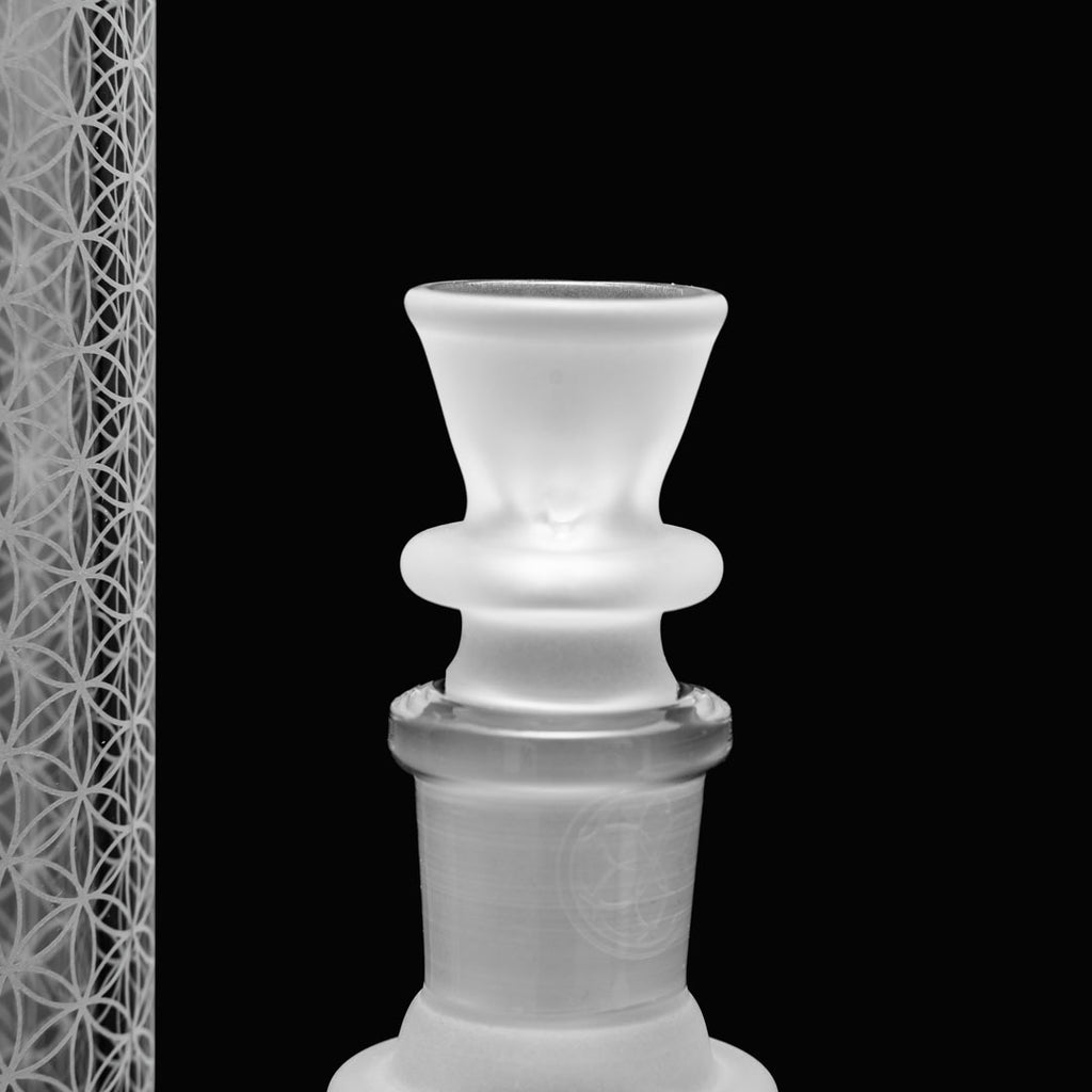 Sacred-G Straight Tube Lace Sphere Bongs by Seed of Life Glass