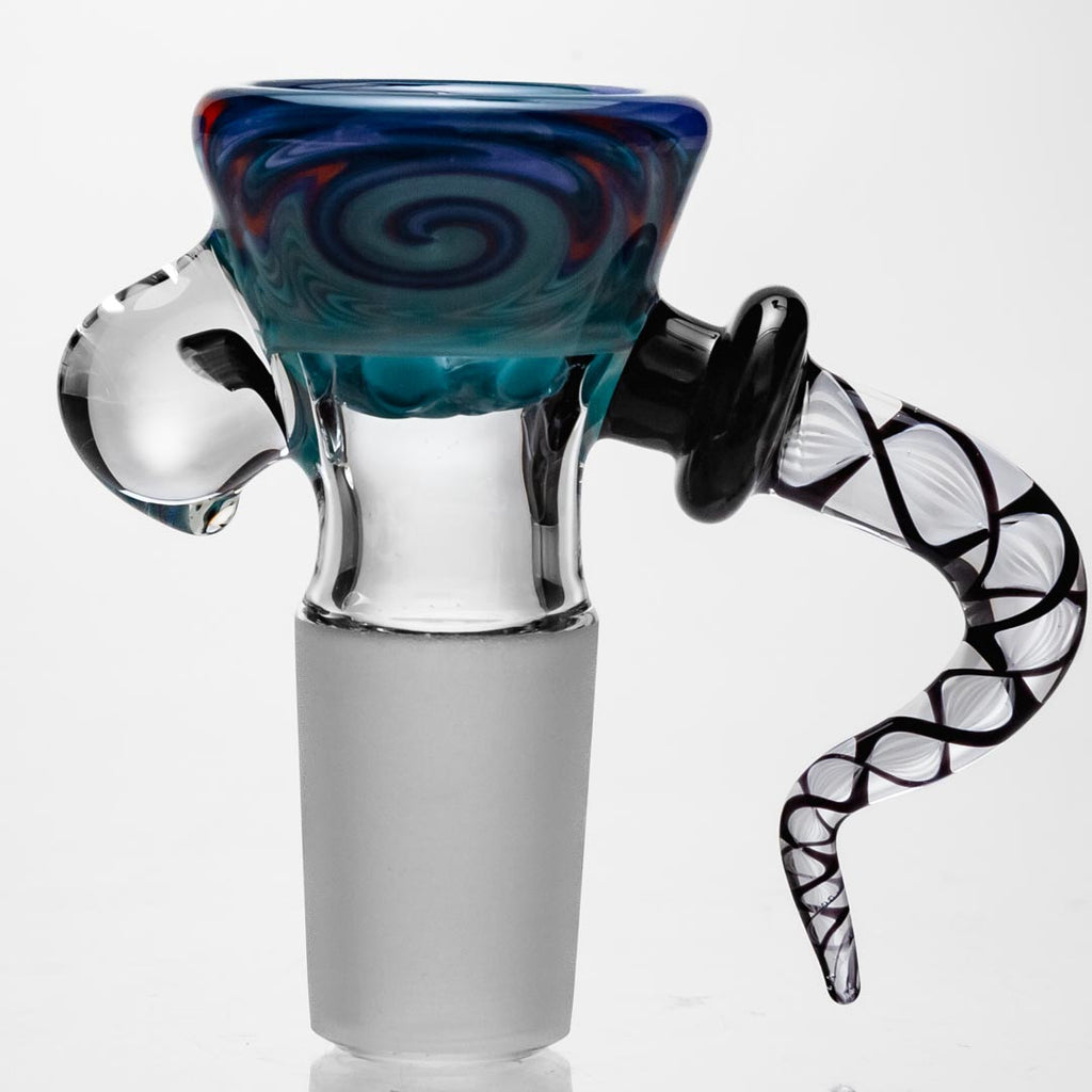 18mm Worked Bong Slides by Frito Glass