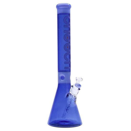 18-inch 7mm Blue Beaker Bongs from Cheech Glass