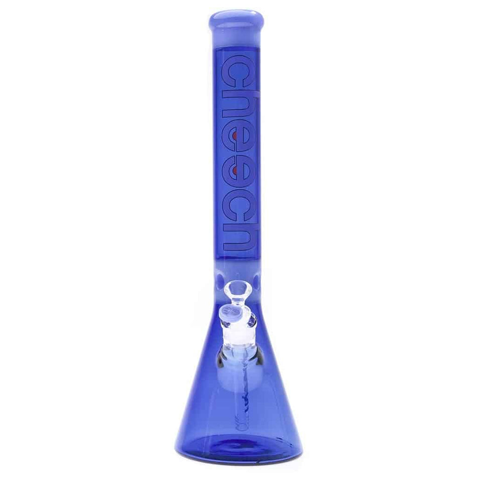 18-inch 7mm Blue Beaker Bongs from Cheech Glass