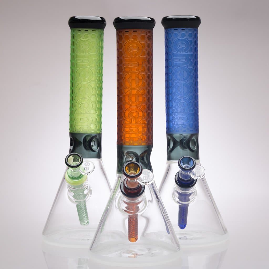 Blasted Beaker Bongs by Official Cheech Glass
