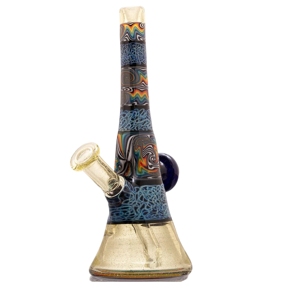 Mini Full Color Beaker Bongs from Chuck B Glass