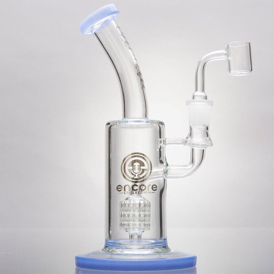 Fixed Barrel Perc Dab Rigs by Encore Glass