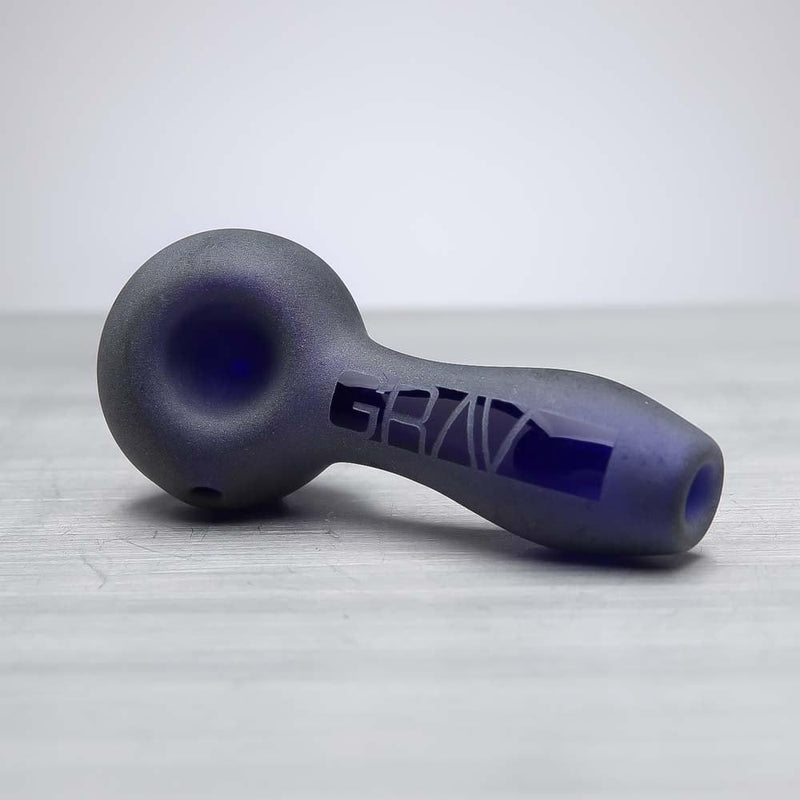 Sandblasted Spoon Hand Pipes from GRAV - Aqua Lab Technologies
