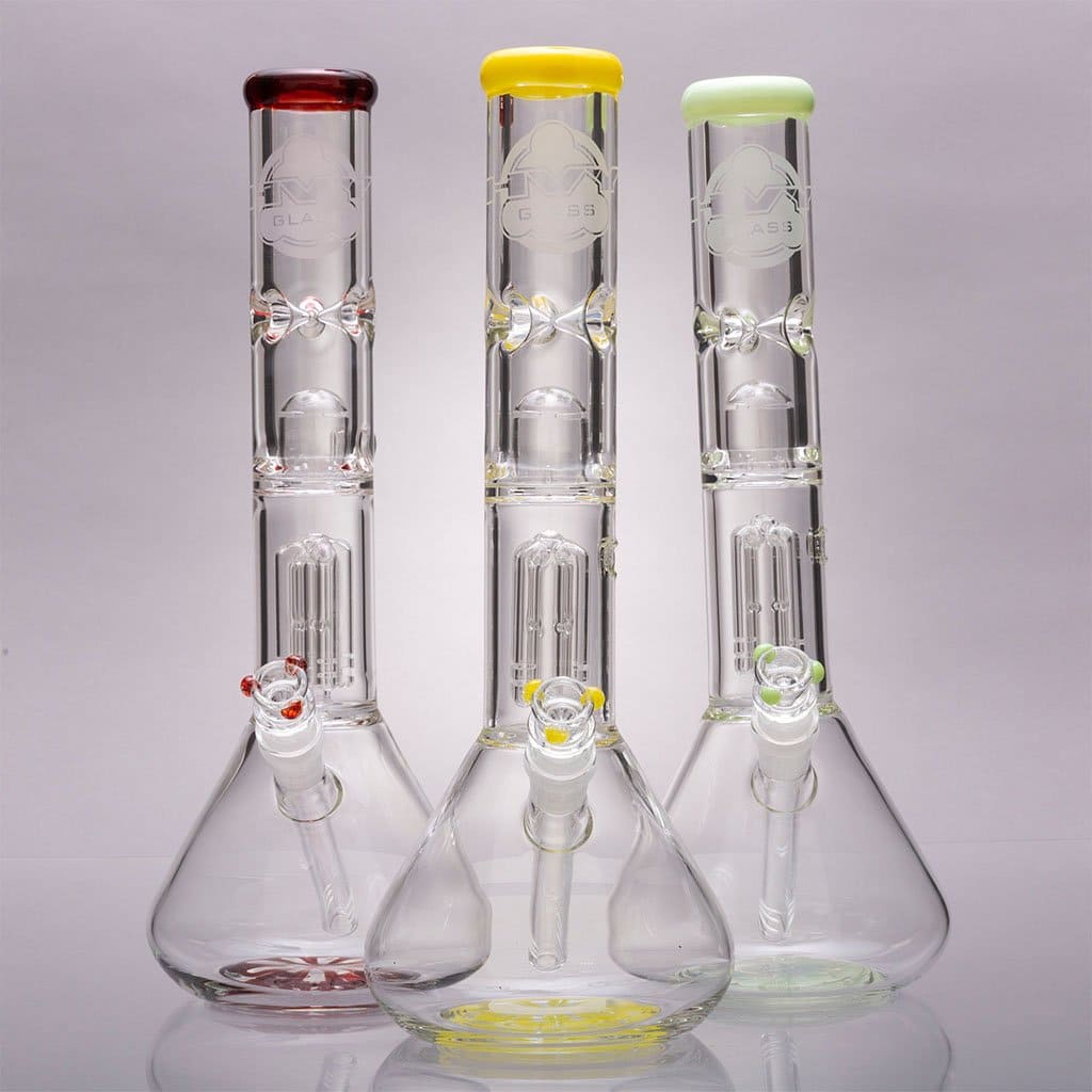 9mm 4-Arm Beaker Bongs by HVY Glass – Aqua Lab Technologies