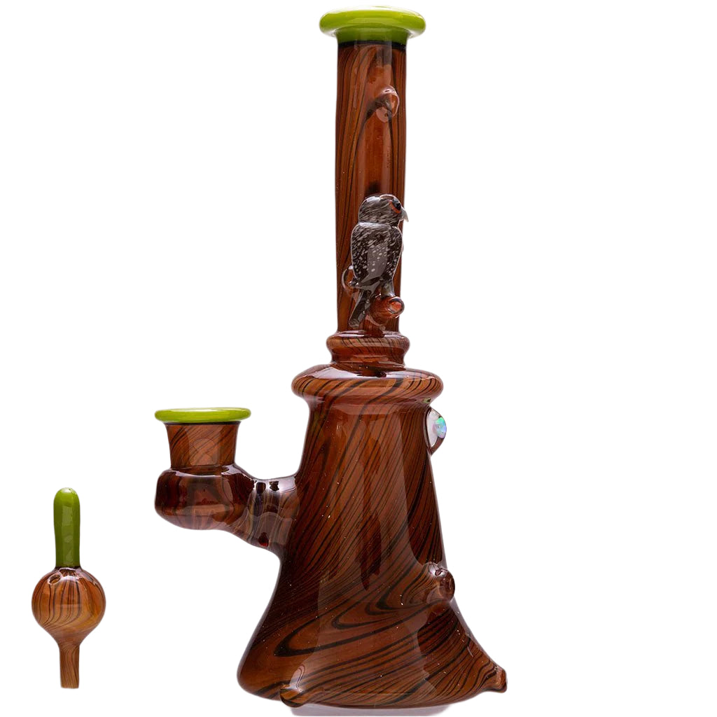Leary Glassworks - Woodgrain Critter Dab Rigs - Aqua Lab Technologies