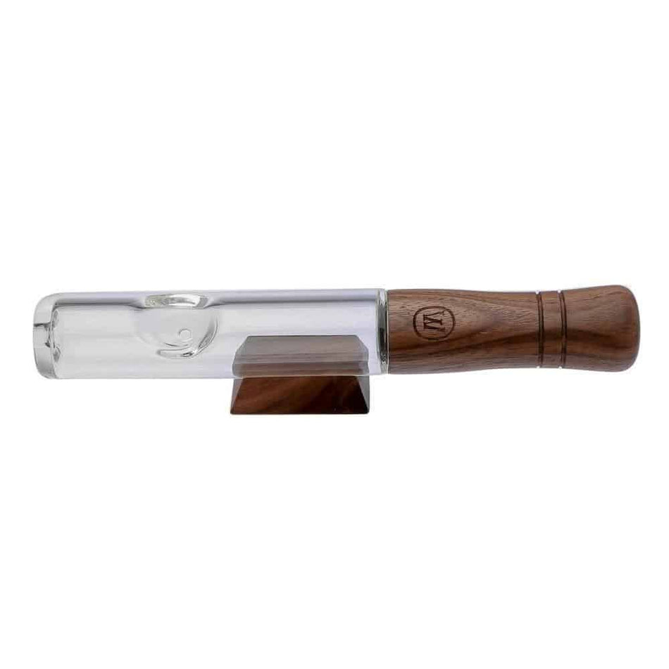 Large Glass Steamroller Hand Pipe by Marley Natural