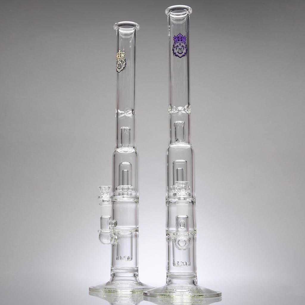 Manifest Glassworks - Mini CIRQ Double Perc Bongs - Aqua Lab Technologies