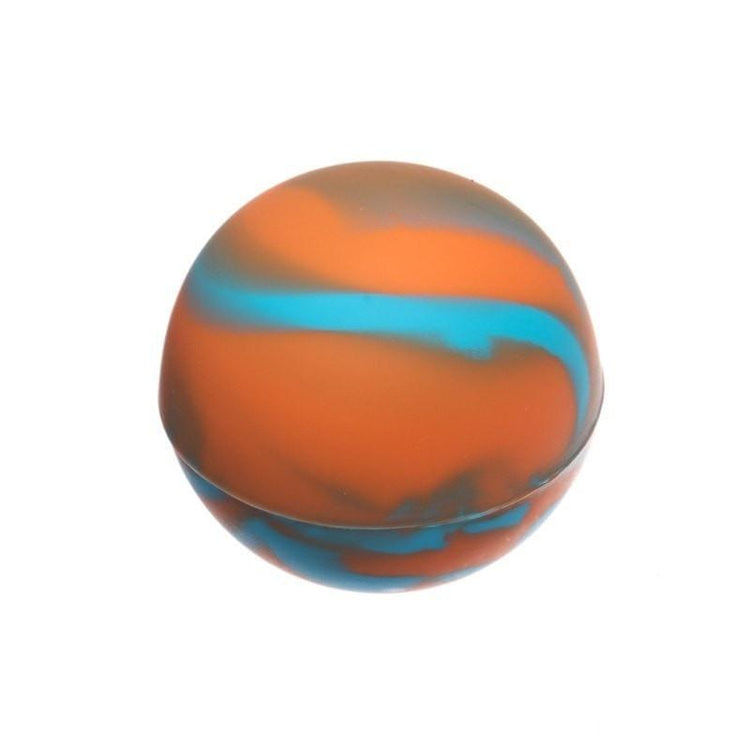 Orange & Blue Slick Balls from Oil Slick | Silicone Dab Container ...