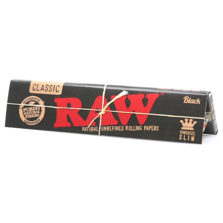Black Classic Rolling Papers from RAW Papers