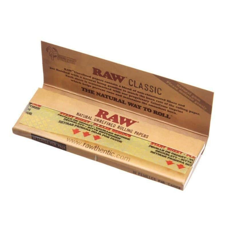 RAW - Classic 1 1/4 inch Rolling Papers – Aqua Lab Technologies