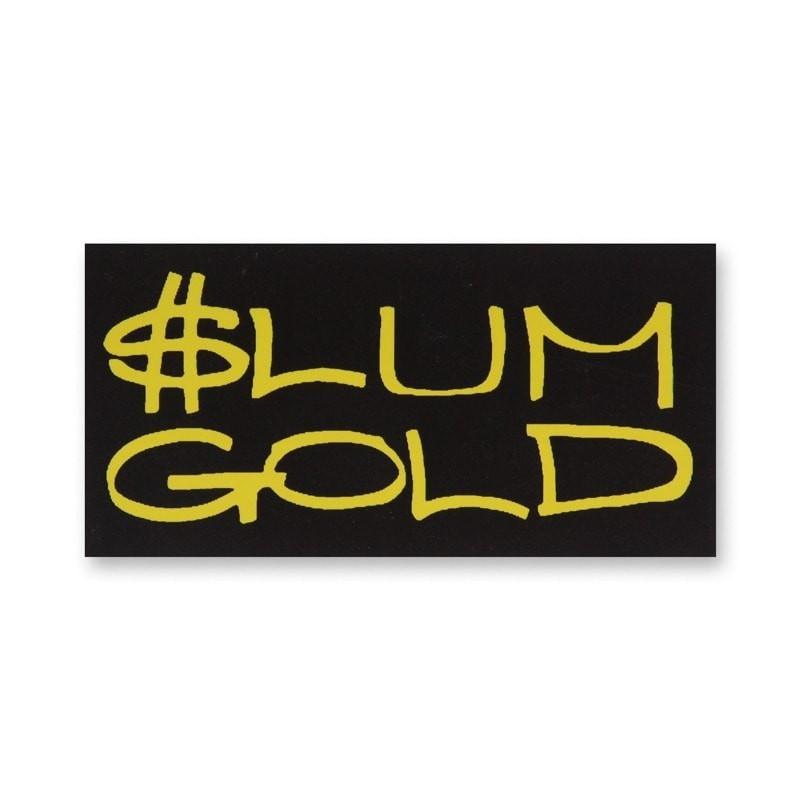 Slum Gold Glass Black & Gold Vinyl Cut Logo Sticker - Aqua Lab Technologies