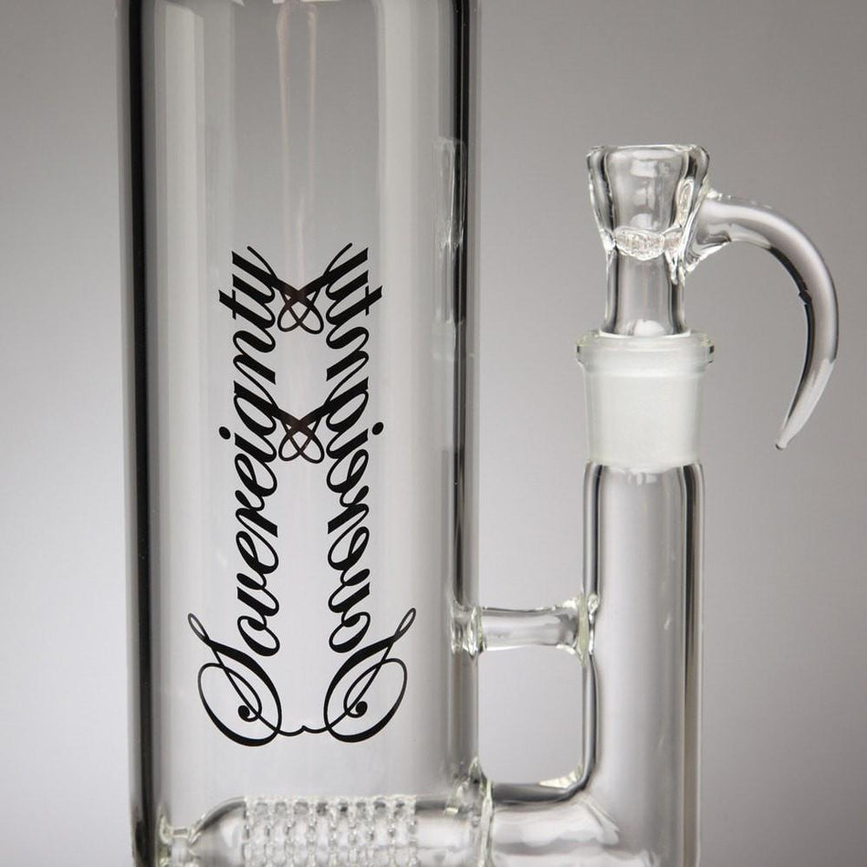 King StemLine Bong with Up Grid by Sovereignty Glass