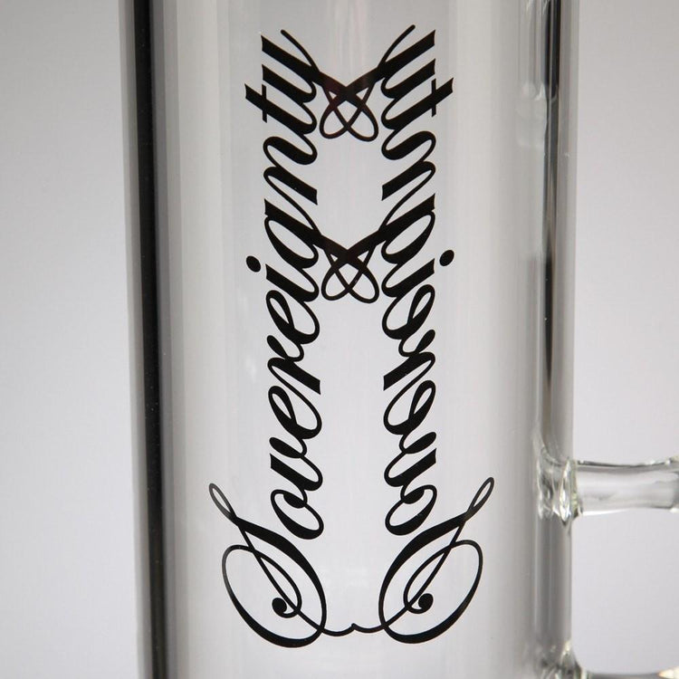 King StemLine Bong with Up Grid by Sovereignty Glass