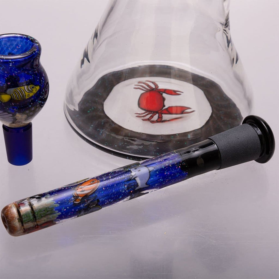 Aquatic Themed Heady Bong by Strobel Glass – Aqua Lab Technologies