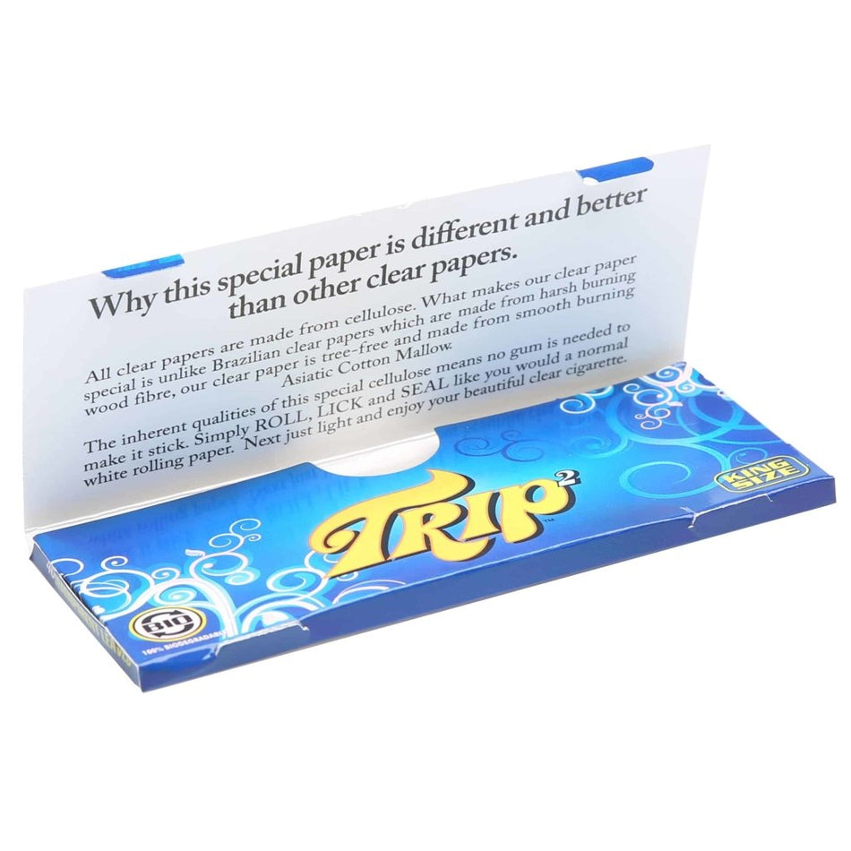Trip2 Rolling Papers | Transparent, Tree-Free Clear Cellulose Papers ...